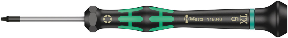 Wera 2067 TORX® odvijač za elektroničare, TX 1 x 40 mm, 05118035001